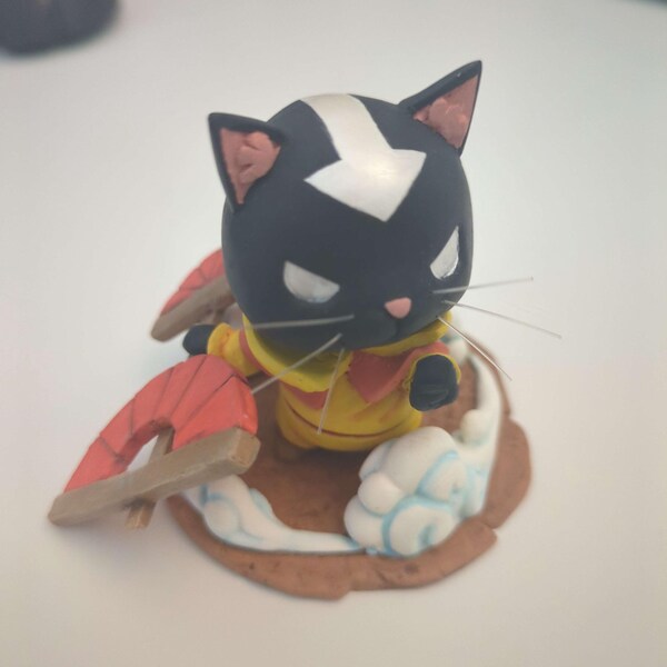 Handmade Bunny Wizard, Polymer Clay Rabbit, Handcrafted Art Toy, Cute ...