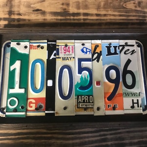 Custom Anniversary Date License Plate Sign Special Day | Etsy