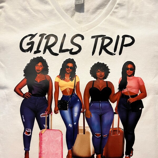 Girls Trip Png, Divas Melanin Girlfriends Sublimation, Ladies Getaway ...
