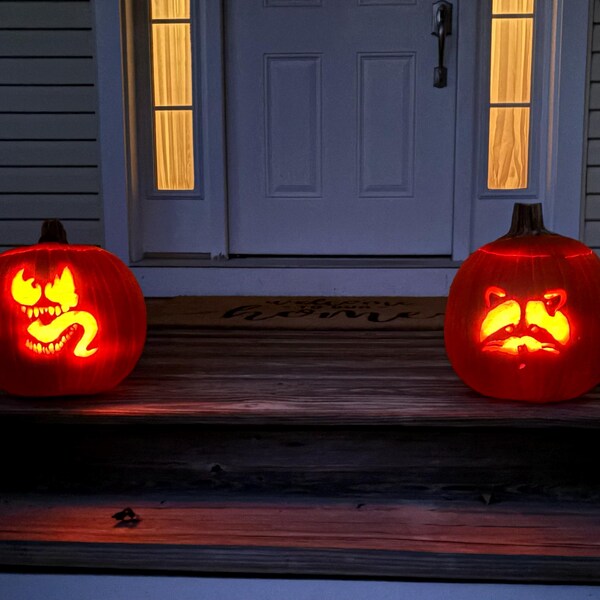 CHECK ENGINE LIGHT Pumpkin Carving Stencil, 8 Car Repair Halloween ...