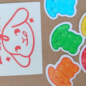 Lop Bunny Sploot Sticker Waterproof Glossy Vinyl Sticker | Etsy