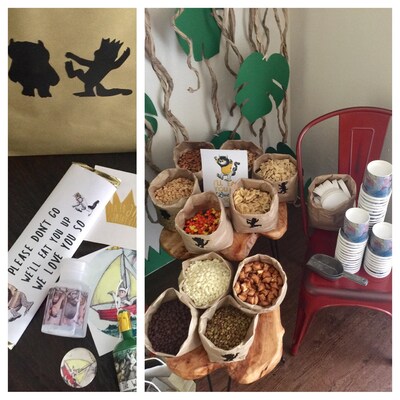 Where the Wild Things Are Party Chalkboard Vinyl Stickers Wild One ...