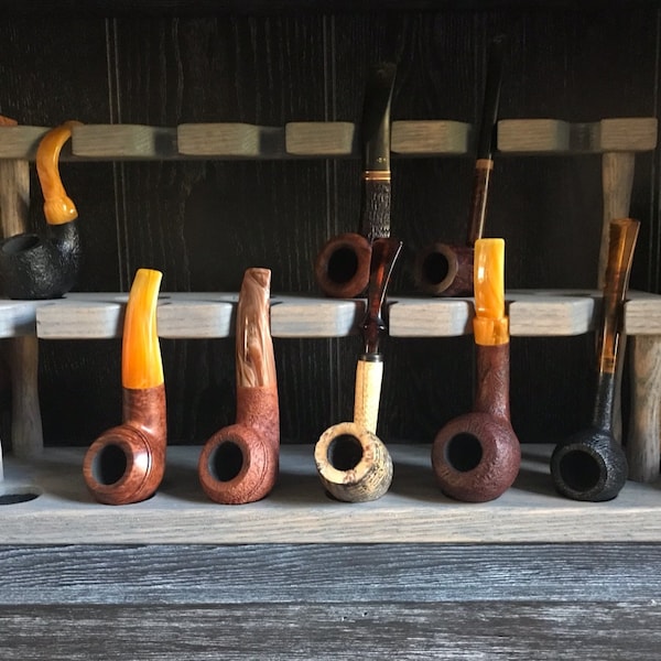 Solid Oak Pipe Display Stand - Etsy