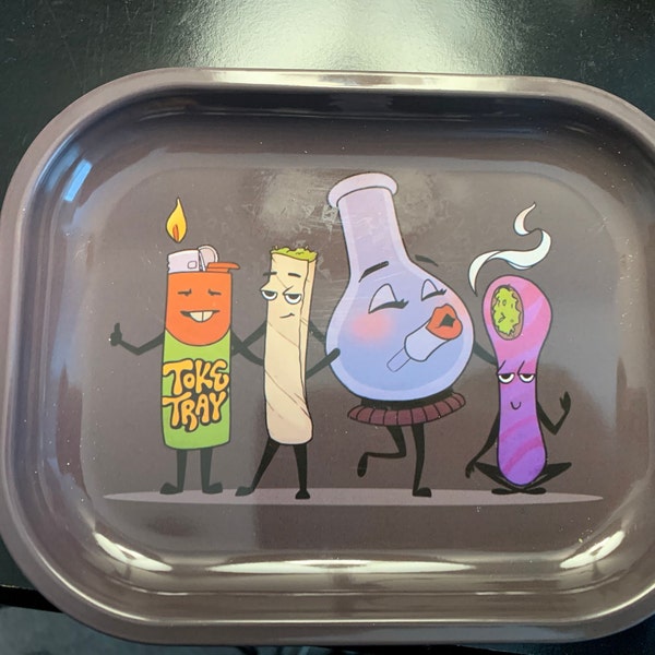 Smoke Squad Metal Rolling Tray | Small & Large Available - Etsy