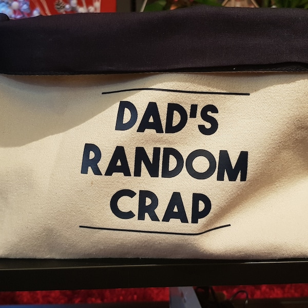 Personalised Random Crap Storage Organiser, Father's Day Gift ...