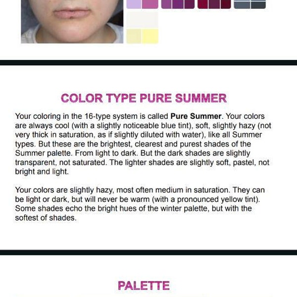 Dark Winter Color Palette. 16-seasons. Guide for Shaded Winter, Deep ...