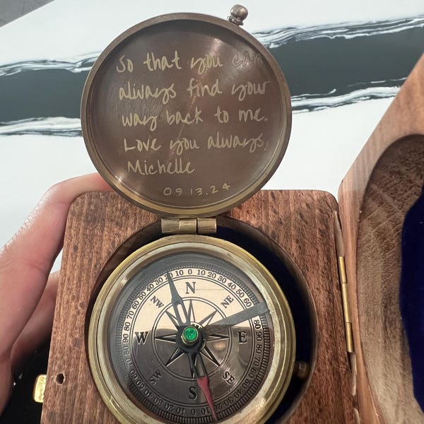 Personalized Compass, Engraved Compass, Custom Compass, Functional ...