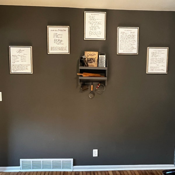 Personalized Recipe for Wall Family Recipe Sign Recipe Handwriting ...