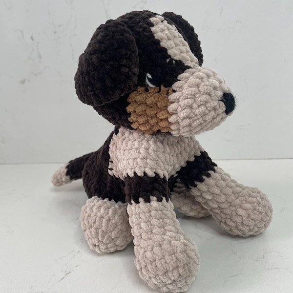 LOW SEW Border Collie Crochet Pattern Dog Amigurumi Pattern DIY Crochet ...