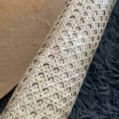 Rhombic Pattern Natural Cane Sheet Rattan Closed Weave Cane Webbing ...