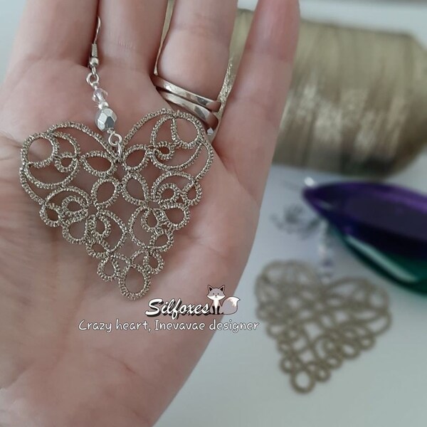 Crazy Heart Graphic Pattern, Heart-shaped in 2 Different Sizes, for ...