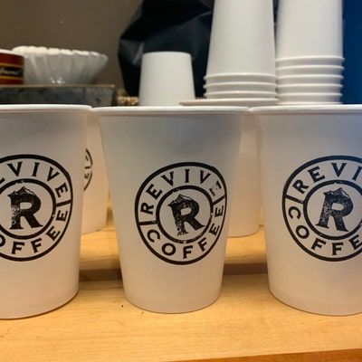 Logo Stamp for Custom Paper Cups, Coffee Shop Stamp, Coffee Sleeve Logo ...