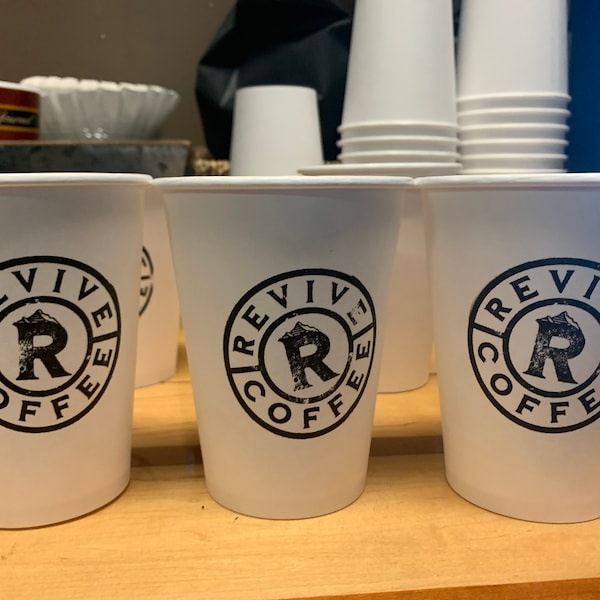 Logo Stamp for Custom Paper Cups, Coffee Shop Stamp, Coffee Sleeve Logo ...