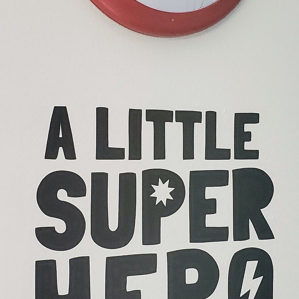 A Superhero Sleeps Here Print, Superhero PRINTABLE Wall Art, Boys Room ...