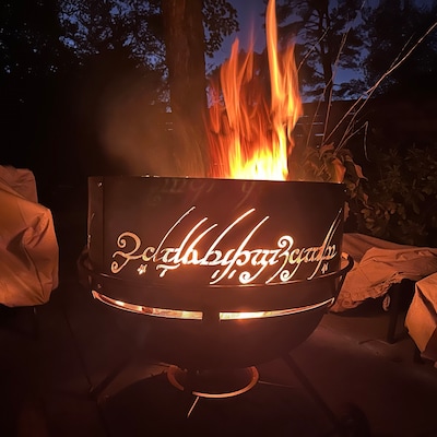 Camping Silhouette Fire Pit, Metal Yard Art, Chair Fire Pit, Gift for ...