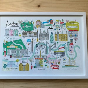 London Map Art Print - Etsy