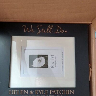 Vow Renewal Picture Frame Personalized Vow Renewal Ceremony Picture ...