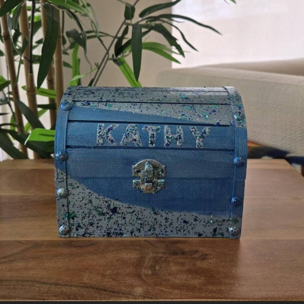 Golden Treasure Chest, Treasure Chest, Girl Birthday Gift, Keepsake Box ...