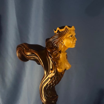 Buffalo Skull & Snake Dark Wooden Cane Walking Stick Wood Crafted Hand ...