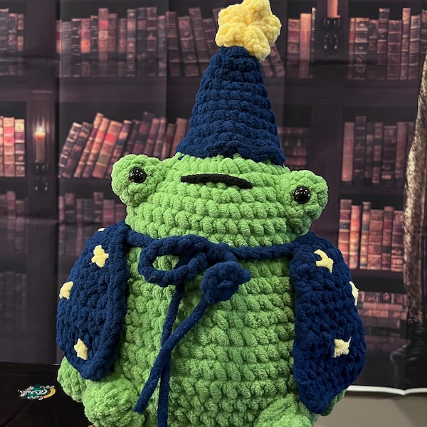 Wizard Frog Crochet Pattern Bundle / Chunky Crochet Wizard Mage / US ...