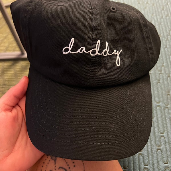 Daddy Baseball Hat Dad Hat Embroidered Hat Custom Hat Printed Hat ...