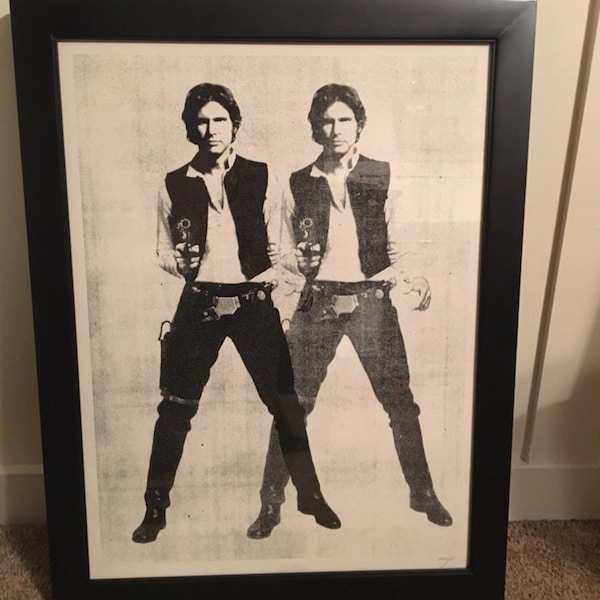 SPACE COWBOY - Star Wars Inspired, Han Solo, 18 X 24 Handprinted ...