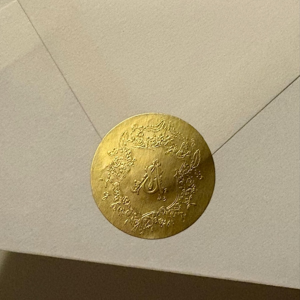 Gold Foil Embossed Stickers, Embossed Raised Sticker/label, Embossing ...