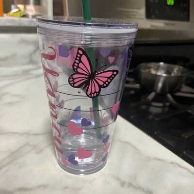 Starbucks Acrylic Tumbler, Custom Starbucks Tumbler, 24oz or 16oz ...