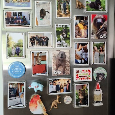 Custom Acrylic Fridge Magnetic Photo Frames With Personalized Photos ...