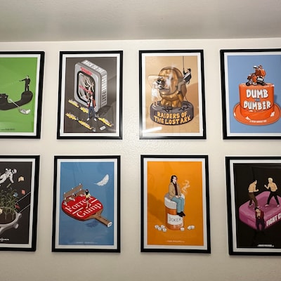 Tarantino Movie Poster Collection // Film Print Set of 6 // Retro Wall ...