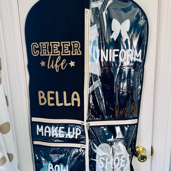 Personalized Cheer Garment Bags - Etsy