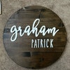 Custom Name Sign With First & Middle Names, Personalized Handwritten ...