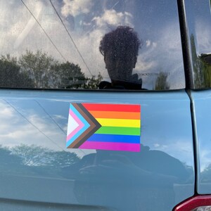 LGBTQ Pride Flag Static Cling Windows Mirrors Car Windows - Etsy