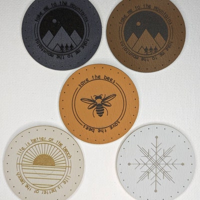 2 Inch Round Patches Faux Leather Patches - Etsy