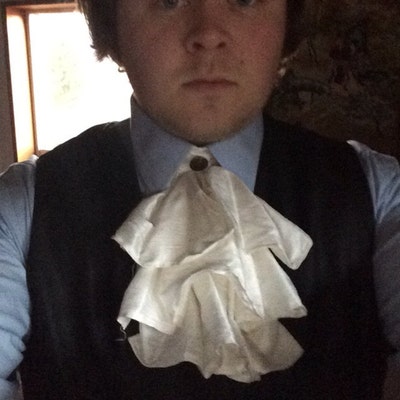 Three Layered Victorian White Jabot - Etsy