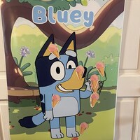 Pin the Tail on Bluey, Pin the Tail Game, Bluey Party, Bluey Party ...