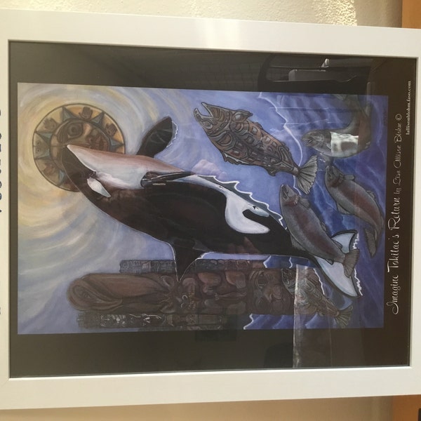 Orca Killer Whale Art Tokitae Lolita Southern Resident Salish Sea L-pod ...