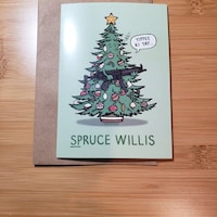 Funny Bruce Springsteen Cartoon Pun Christmas or Birthday Card A6 - Etsy UK