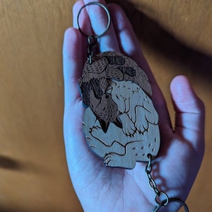 Interlocking Cat Trio Keychains Family, Friendship, Poly Relationship ...