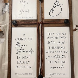 A Cord of Three Strands What God Joined Together Unity Ceremony Braided ...