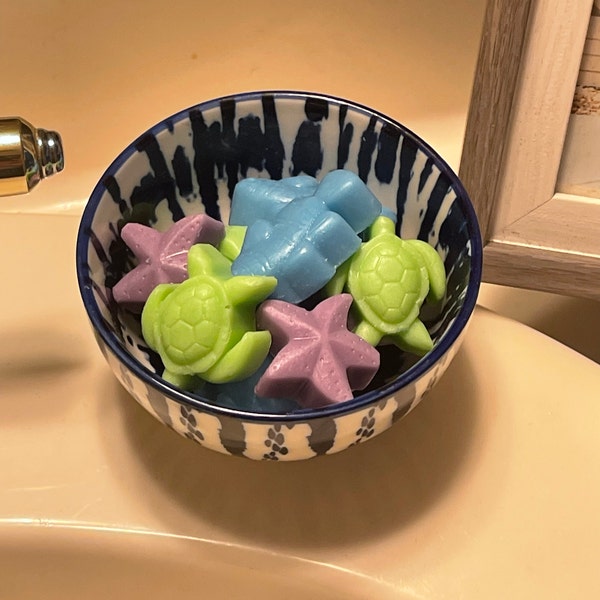 Mini Sea Life Soaps: Turtle, Starfish, Fish - 14 Piece Set - Etsy