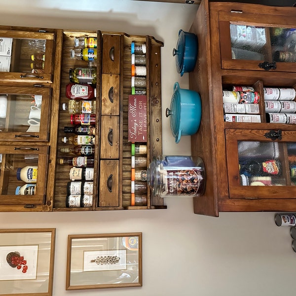 Spice Pantry, Spice Rack, Kitchen Storage, Chef Pantry, Cooks Spice ...