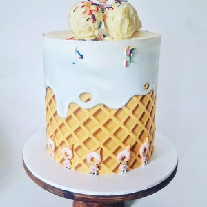 Blue Vintage World Map Wrap Around Edible Cake Topper, ICING Sheet ...