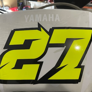 Race Numbers Stickers Decals Graphics Racing Motorcycle Car Karting ...