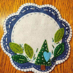 PDF Christmas Tree Candle Mat Cozy Felt Pattern - Etsy
