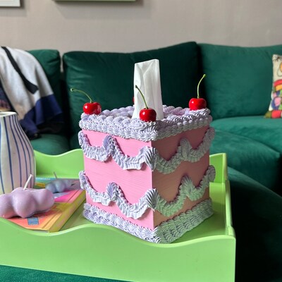 Fake Cake Decorative Tissue Box Cover - Etsy