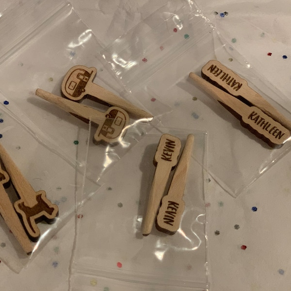 Custom Name Cribbage Pegs, Your Name on Both Sides of Peg, Fun Game ...