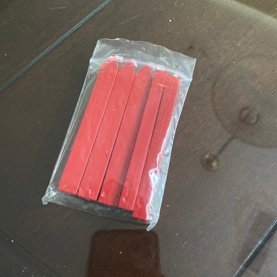 Red Sealing Wax Stick With Wick - Etsy