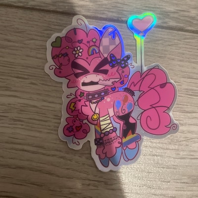 Pinkie Pie My Little Pony Holographic Sticker scenecore/webcore - Etsy