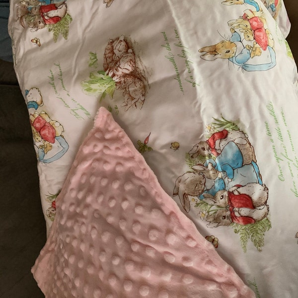 Peter Rabbit Baby Blanket Beatrix Potter Nursery Minky Baby Blanket ...